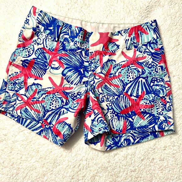 Lilly Pulitzer | Shorts | Lilly Pulitzer She She Shells Shorts Womens Size | Poshmark